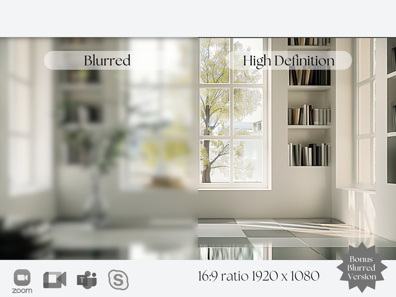 5 Simple Clean Virtual Backgrounds Perfect for Zoom, Teams Video Calls ...