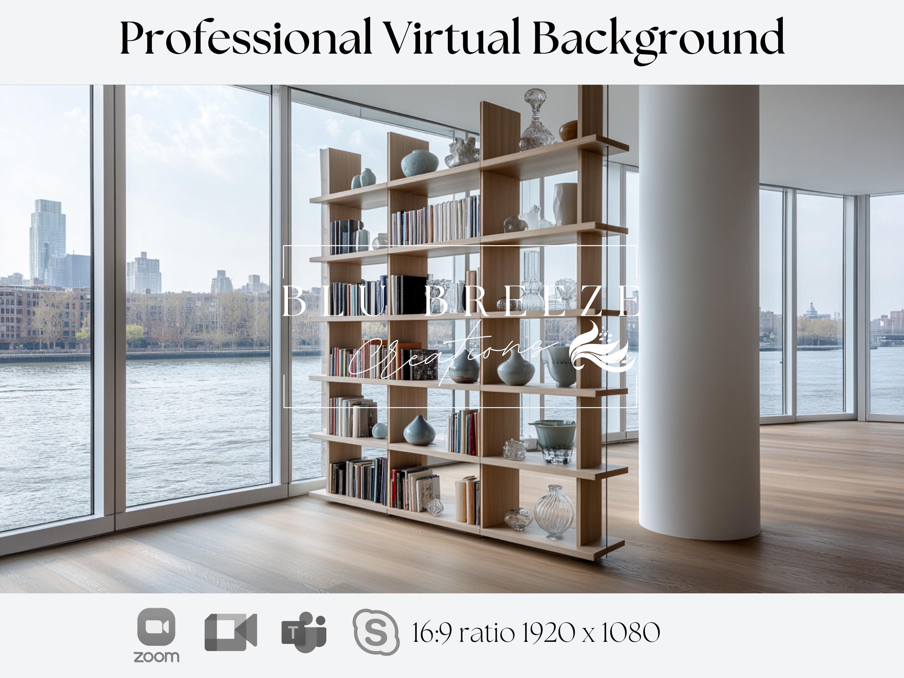 City Zoom Background Backdrop for Video Calls on Teams Facebook Skype ...