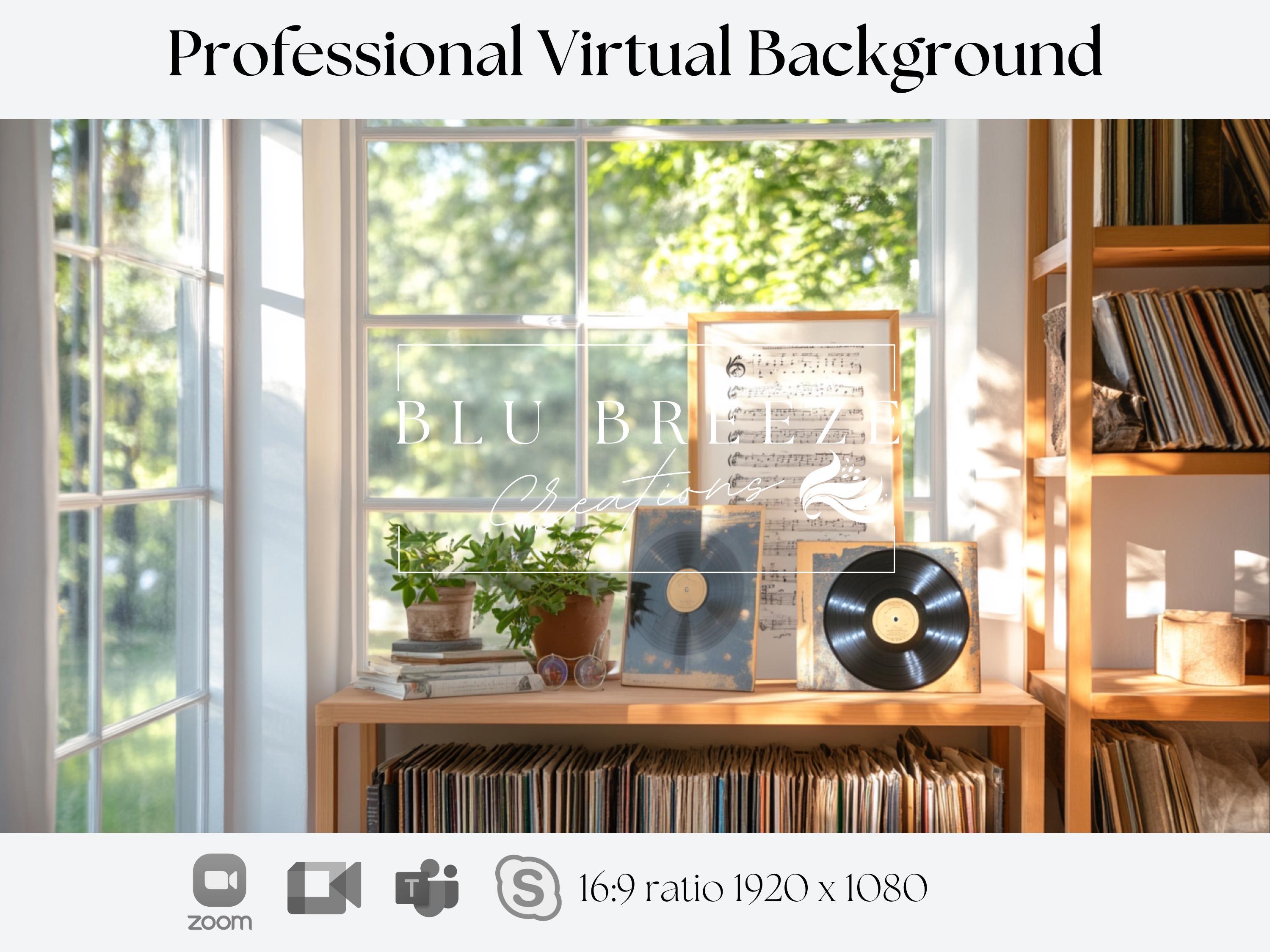 Music Themed Virtual Background | Compatible With Zoom, Teams, Webex ...