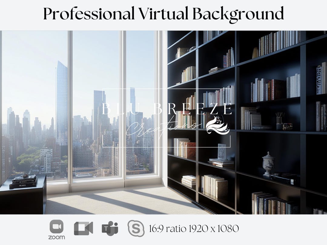 City Background for Video Calls Zoom Teams Facebook Skype Google Meet ...