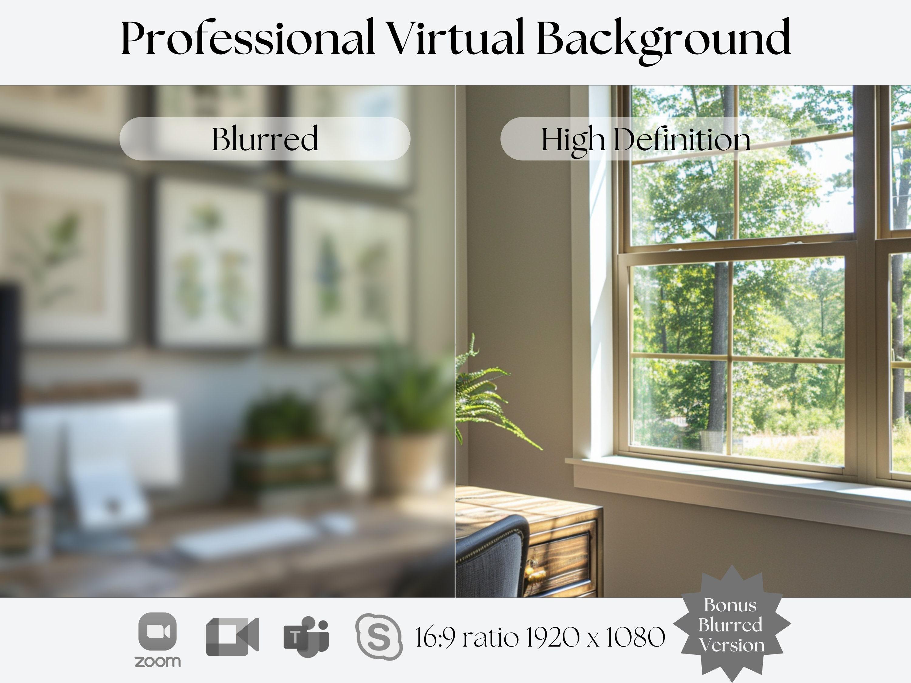 Summer Office Virtual Background | Compatible With Zoom, Teams, Webex ...