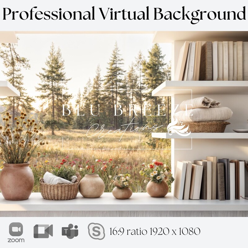 Spring Webex Background - Etsy
