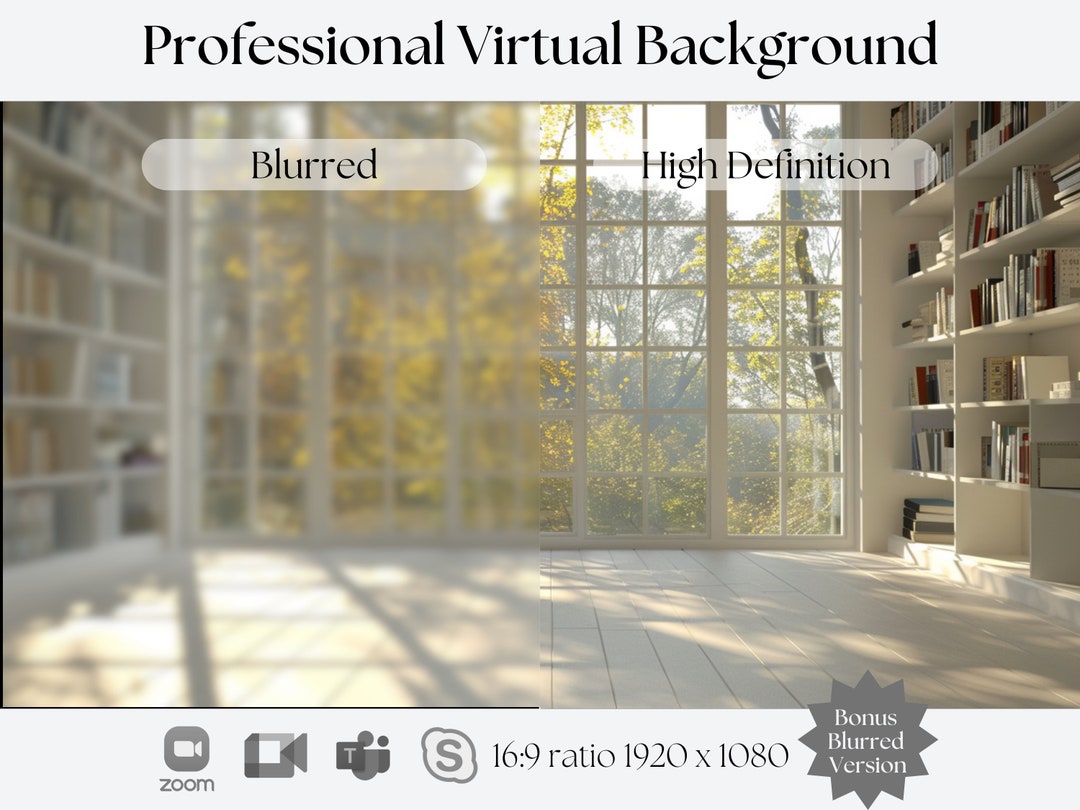 Bright Sunny Virtual Background Compatible With Zoom, Teams, Webex ...
