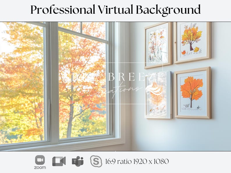 10 Fall Virtual Backgrounds | Compatible With Zoom, Teams, Webex, Skype ...