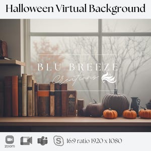 Halloween Virtual Background Compatible With Zoom, Teams, Webex, Skype ...