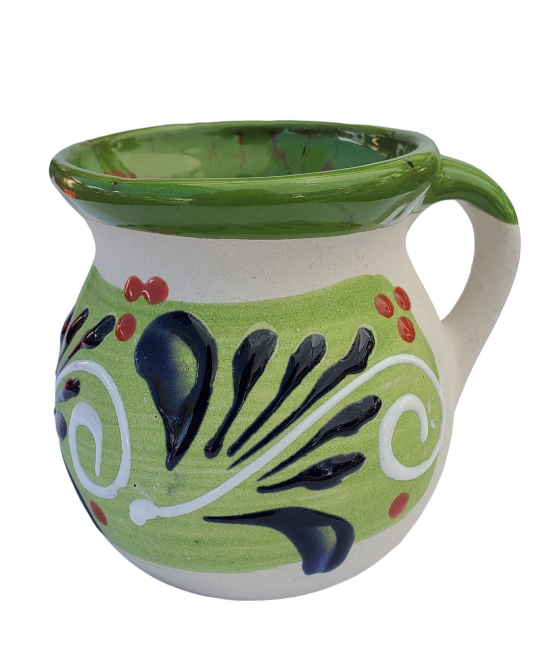 Mexican Mugs Clay Mexican Cups | Floral Mugs | Artsenal Mugs Taza ...