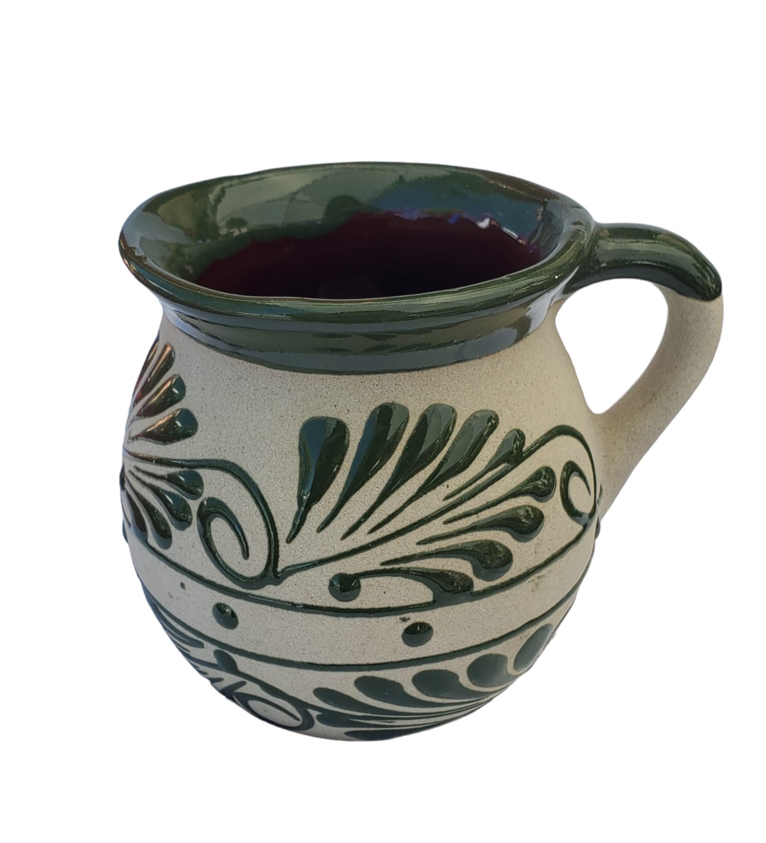 Mexican Mugs Clay Mexican Cups Floral Mugs Artsenal Mugs Taza MEXICANA ...