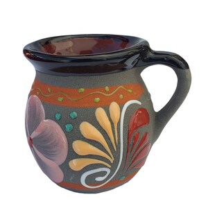 Mexican Mugs Clay Mexican Cups | Floral Mugs | Artsenal Mugs Taza ...