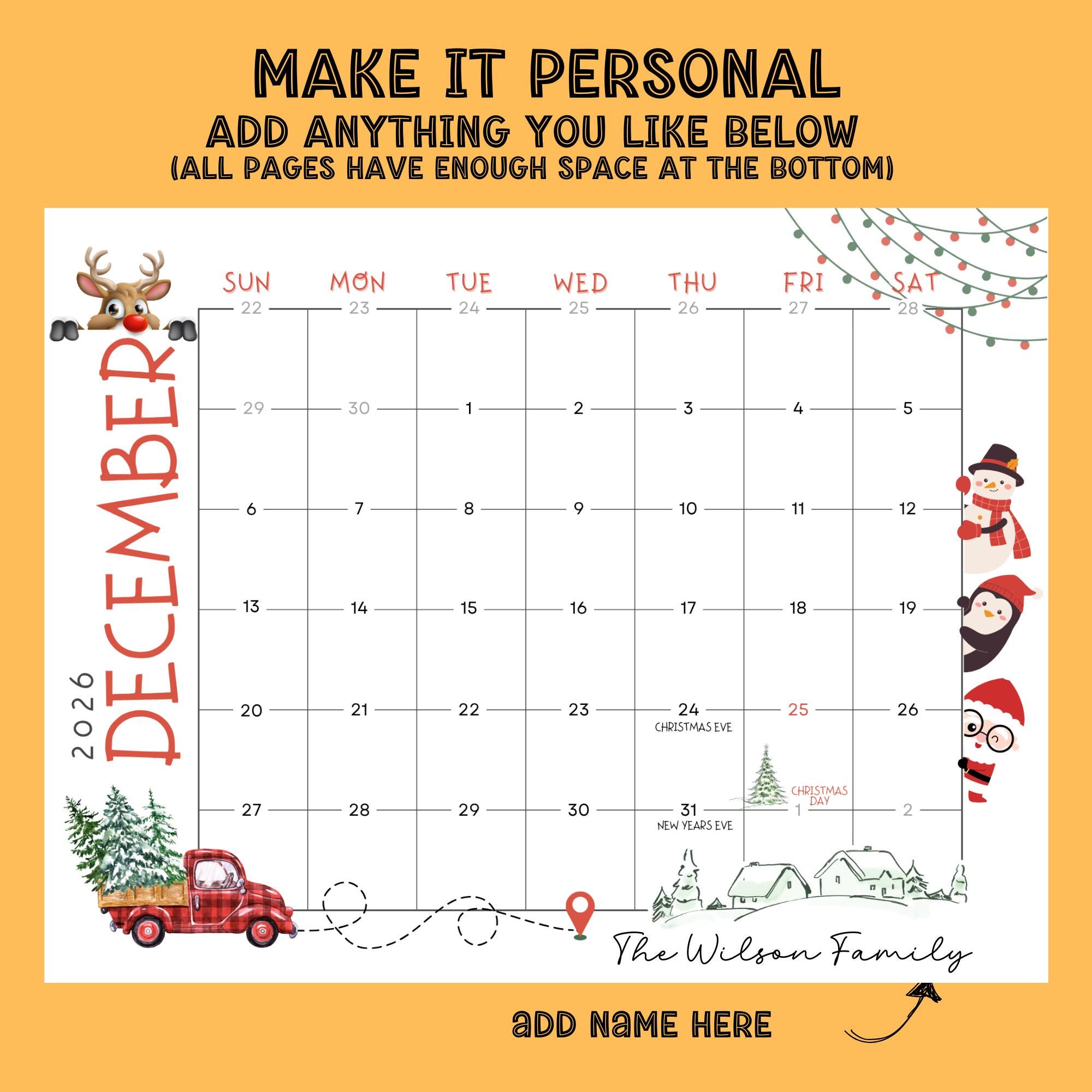 Printable Calendars, Printable Kids Calendars, 2026 Calendars ...