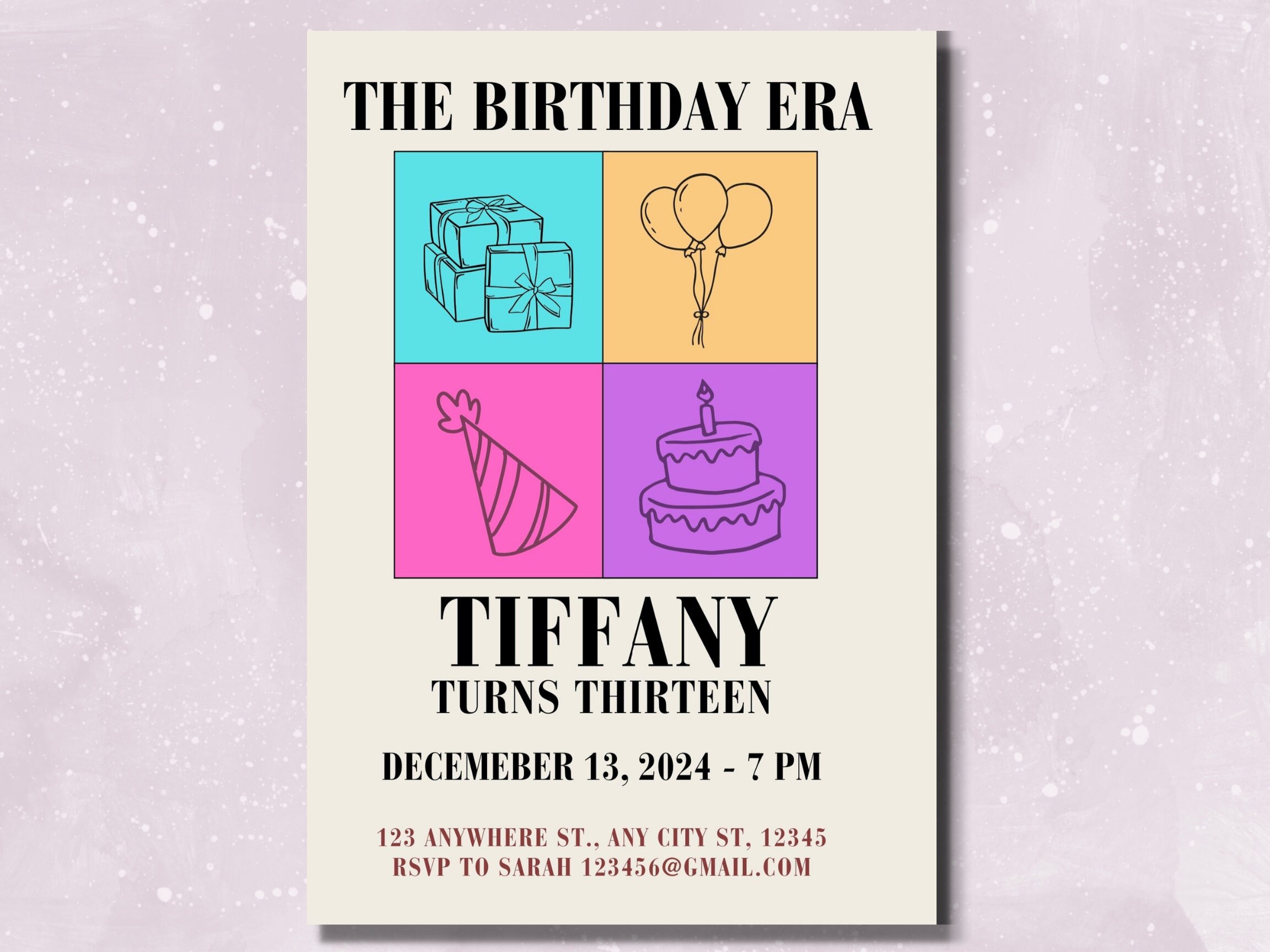 Eras Birthday Party Invitation - Etsy