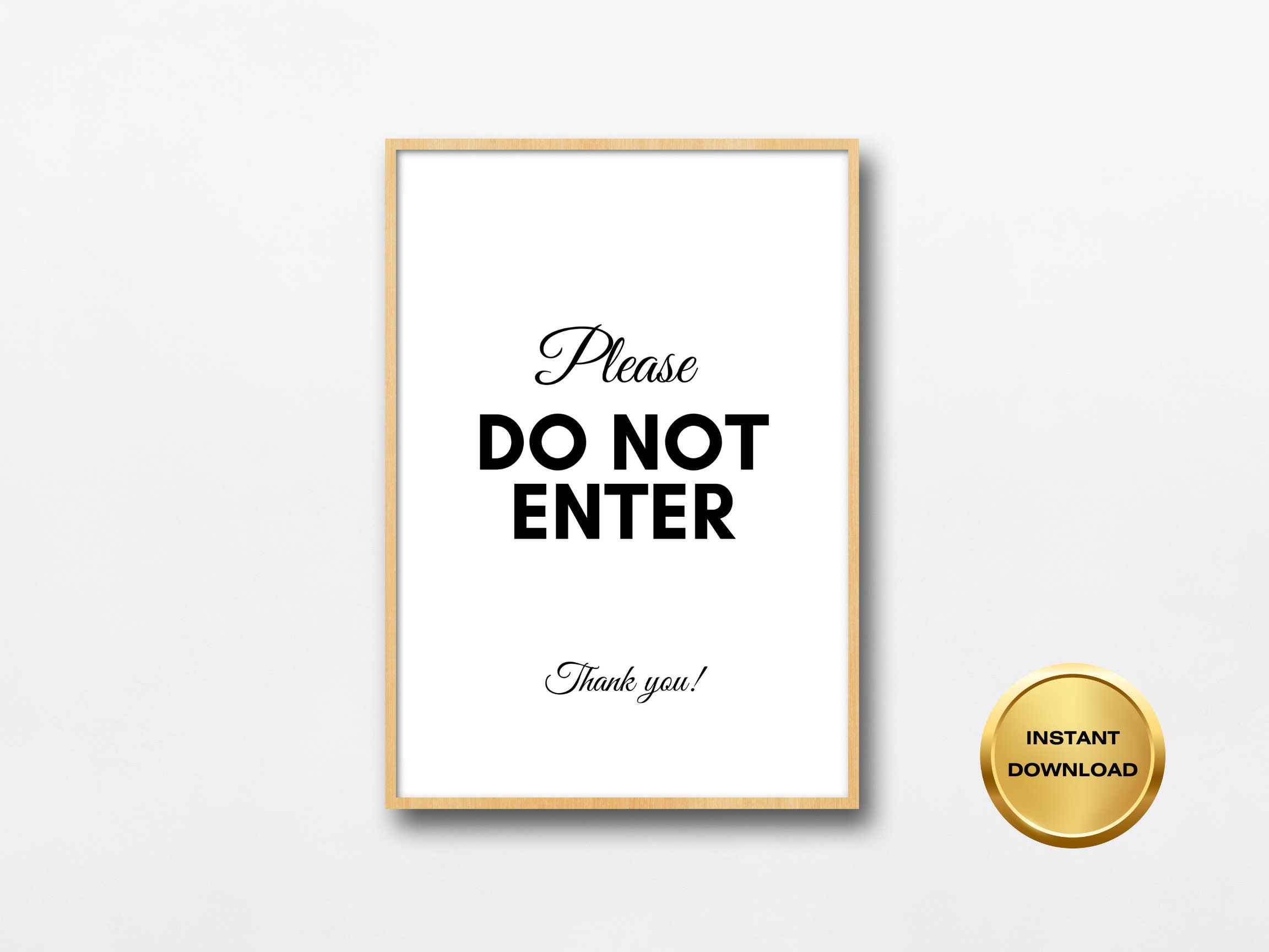 Please Do Not Enter Sign - Etsy