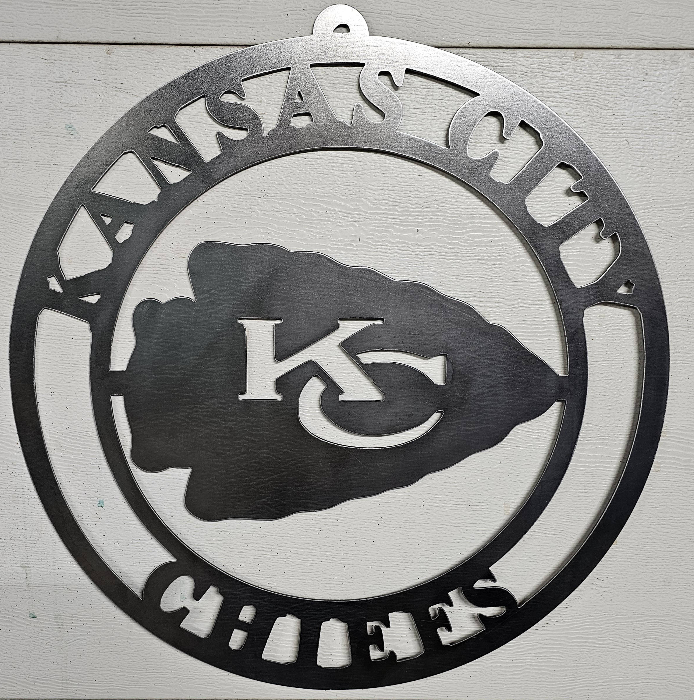 Kansas City Chiefs Metal Wall Art, 21' X 22' Made on Plasma Table 16 Ga Metal - Etsy