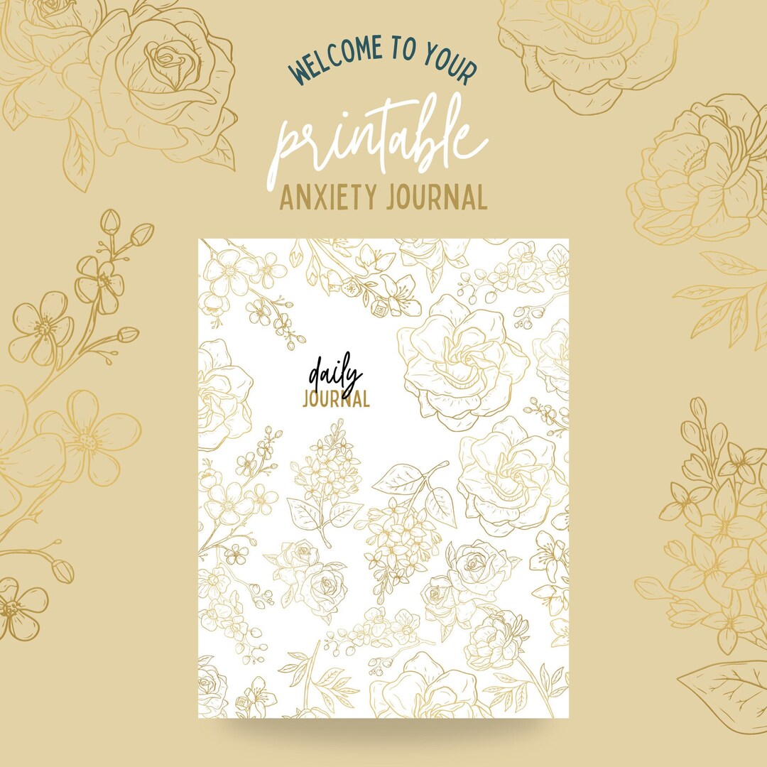 Anxiety Journal | Printable Anxiety Journal, Therapy Journal, Anxiety ...