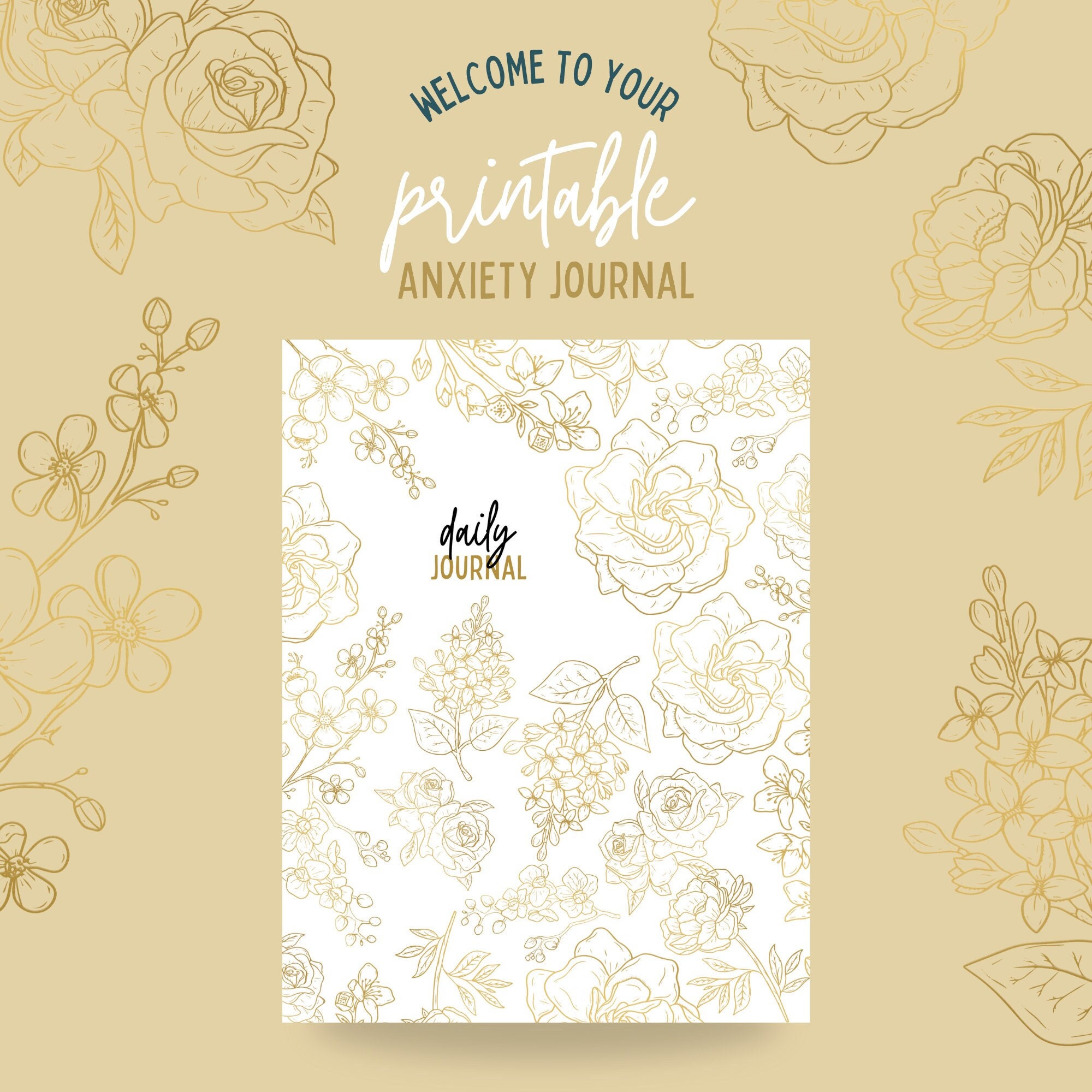 Anxiety Journal Printable Anxiety Journal, Therapy Journal, Anxiety ...