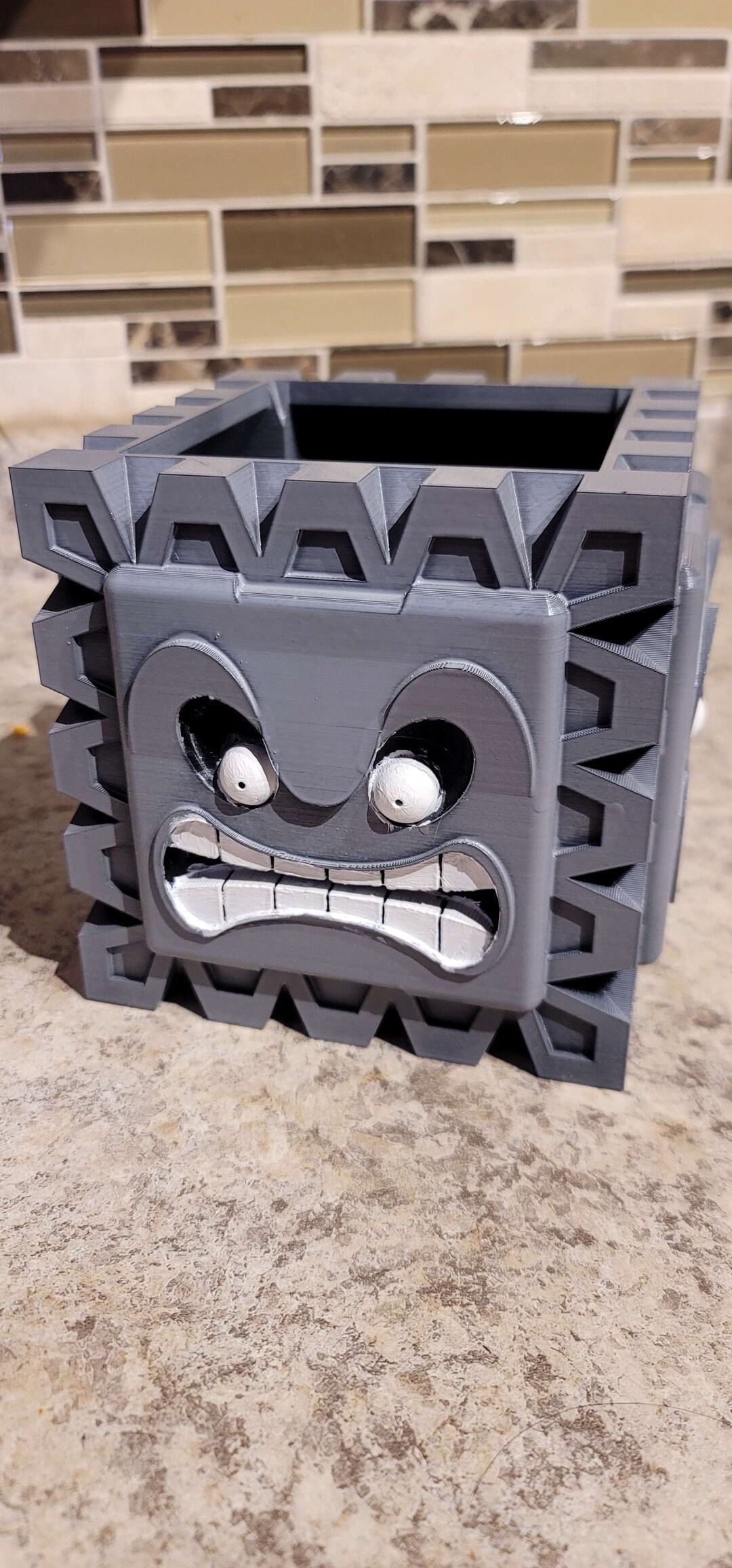 Thwomp Storage Block, Desktop Organizer - Etsy