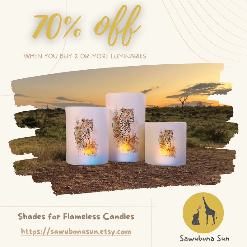 Floral Bunny Luminaries for Flameless Candles, Set of 3 Vellum Shades ...