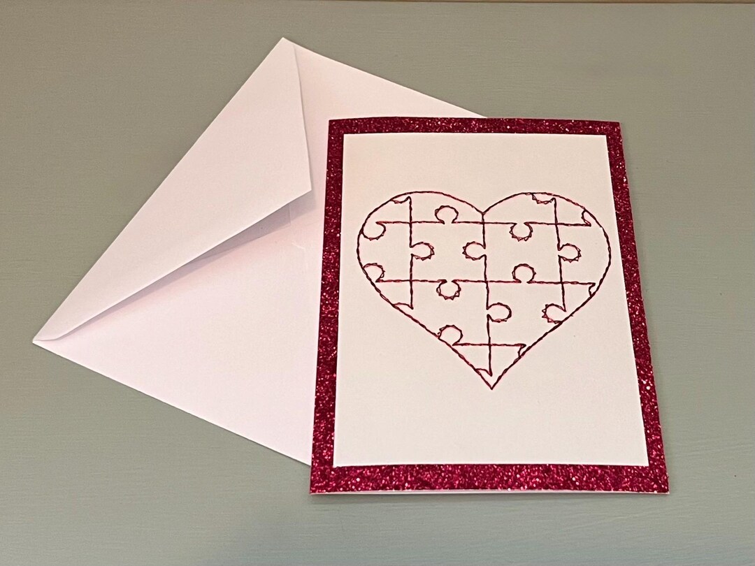 Piece of My Heart Greeting Card - Digital Download Pattern for Handmade ...