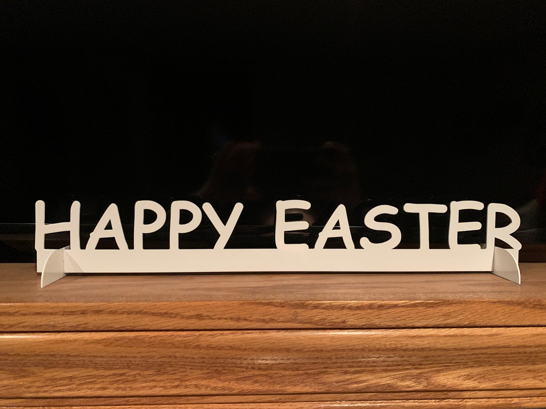 NEW! CUSTOM METAL Happy Easter Sign - Holiday Decoration - Etsy