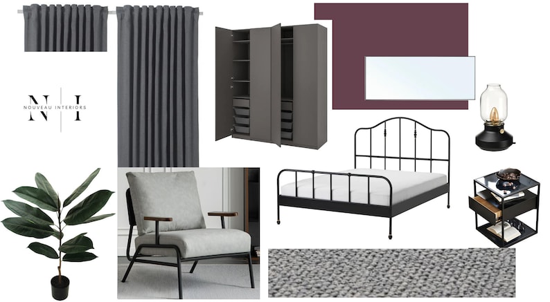 Interior Design Consultation Moodboard, Price Plan, Layout Floorplan - Etsy