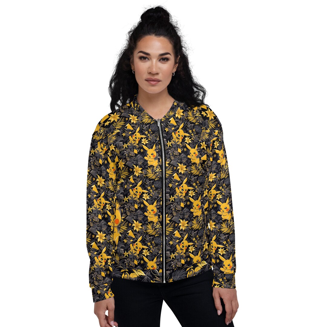 Electric Floral Aloha Pikachu Unisex Bomber Jacket - Pokémon Gamer ...