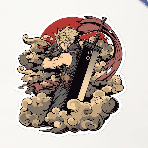 Final Fantasy Cloud Sticker - Etsy UK