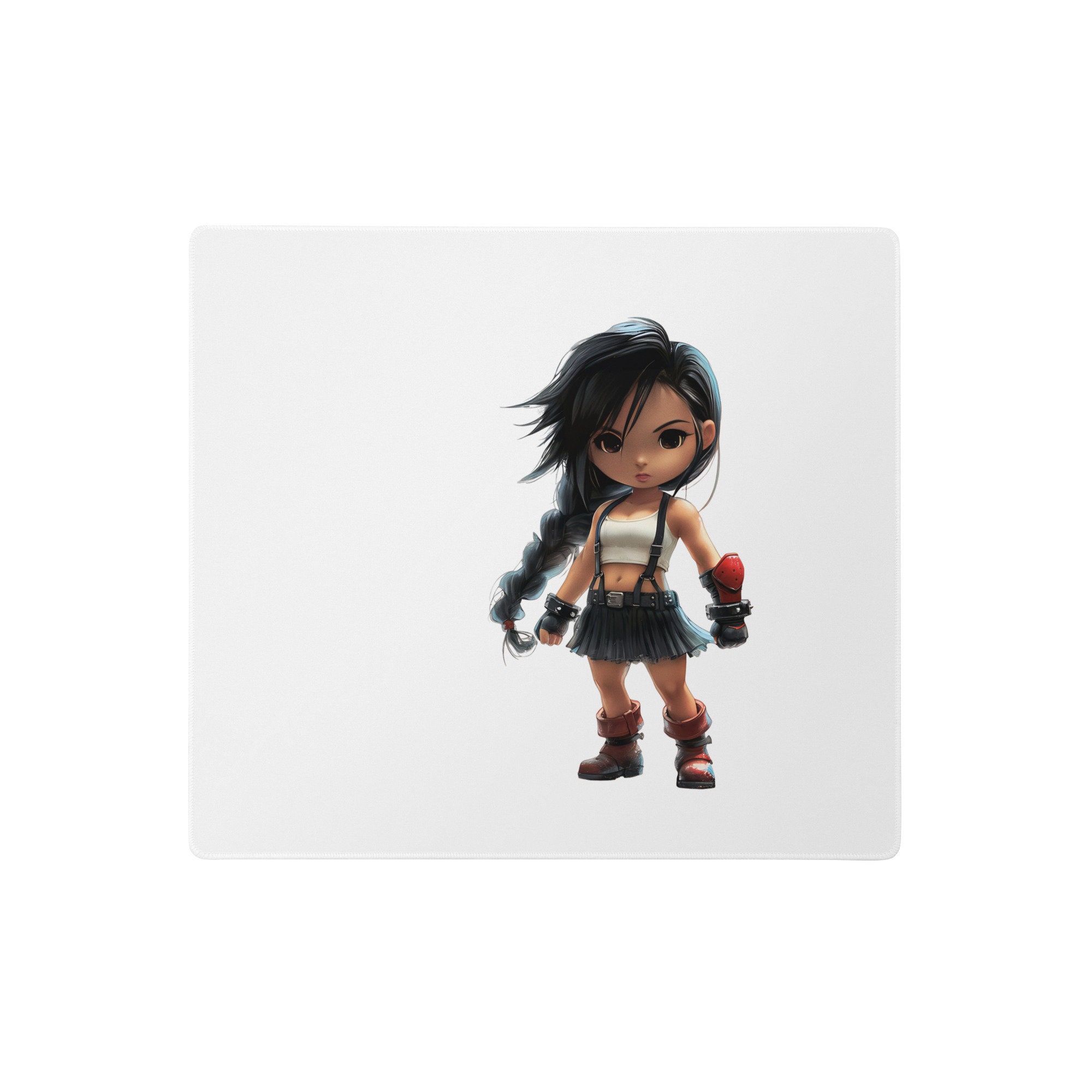FF7 Tifa Lockhart Chibi Gaming Mouse Pad, Large Vibrant Anime Character ...