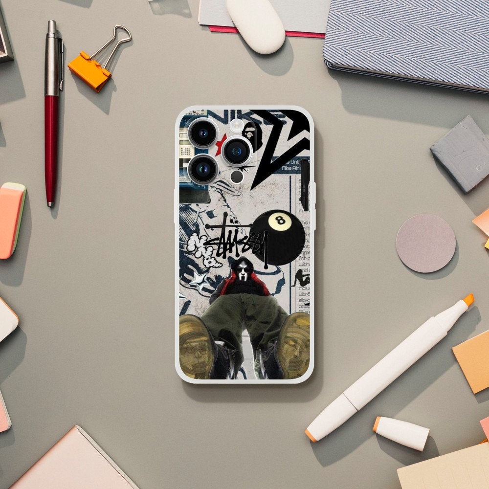 Stussy 8ball Collage Graphic Phone Case - Etsy