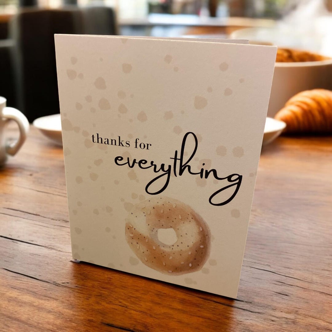 Thanks for Everything Greeting Card | Bakery Pun Card | Everything ...