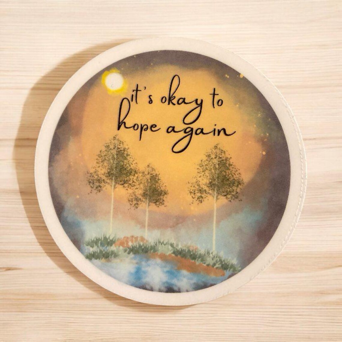 It's Okay to Hope Again Sticker: Motivational Matte Vinyl Decal - Etsy