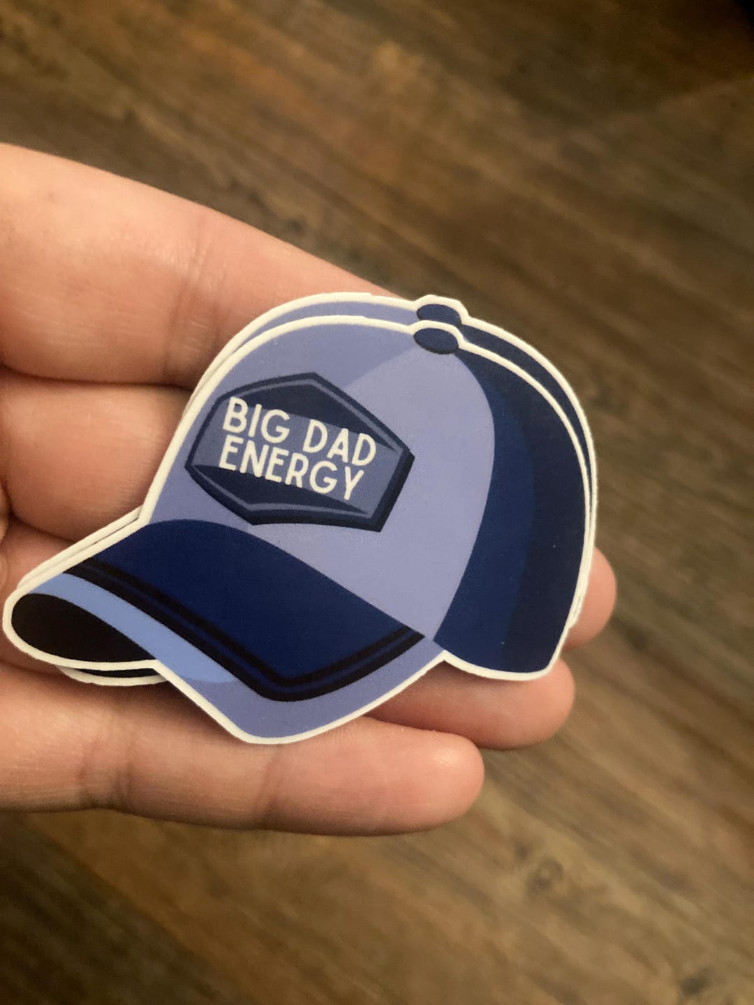 Big Dad Energy Sticker: Ball Cap Dad Decal - Etsy