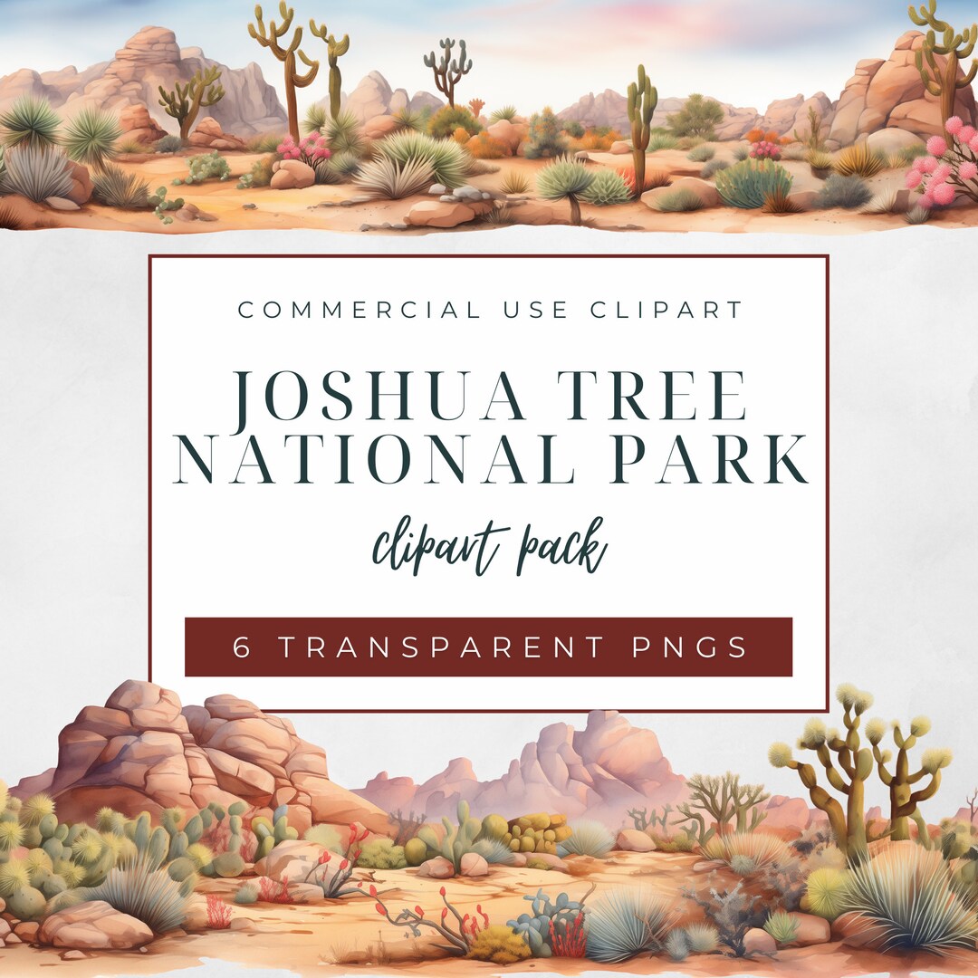 Joshua Tree National Park Clipart, Commercial Use Clipart, Transparent ...