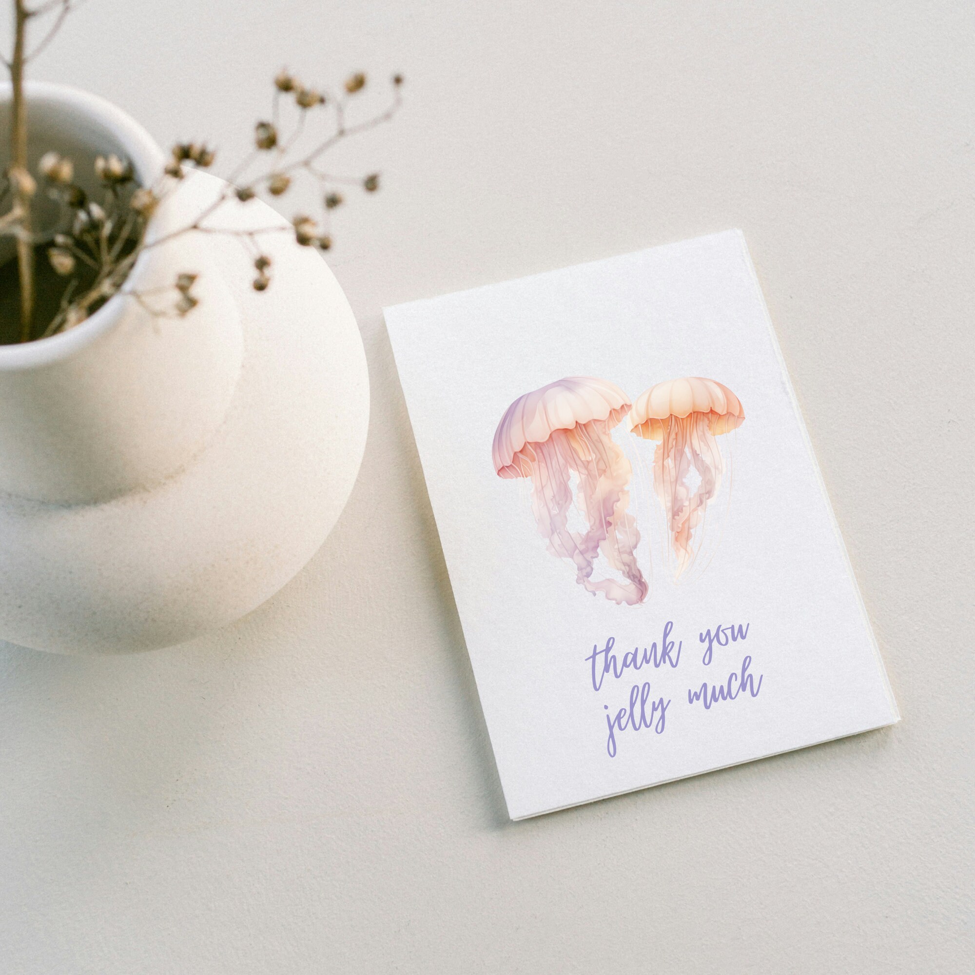 Watercolor Jellyfish Clipart Pack, Commercial Use Clipart, Transparent ...