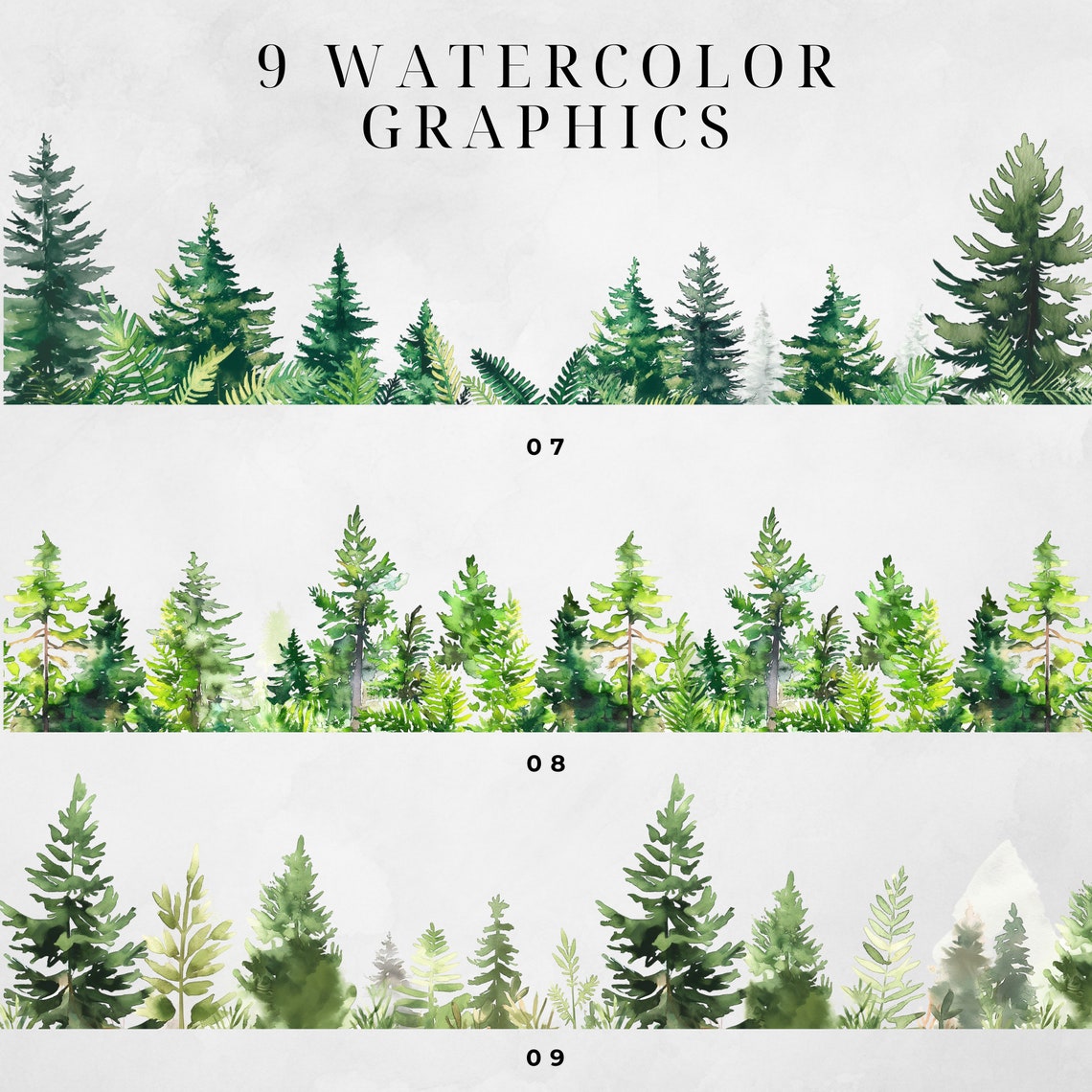 Forest Borders Clipart, Clipart for Commercial Use, Transparent Pngs ...