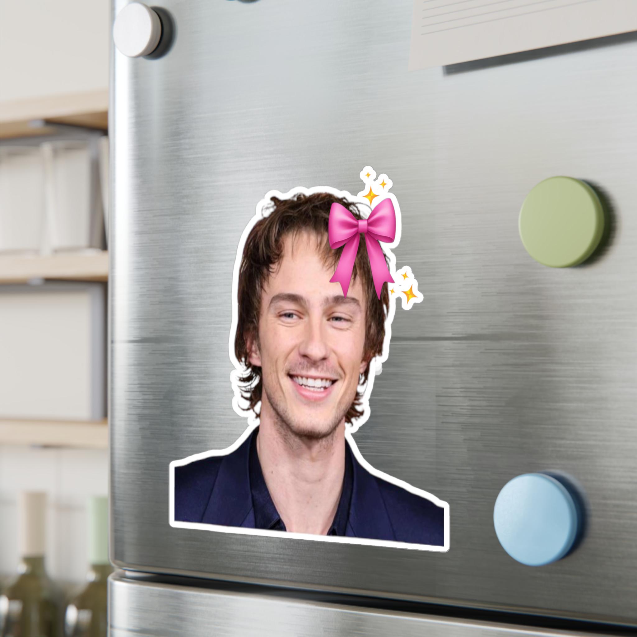 Drew Starkey With Pink Bow Kiss-cut Vinyl Sticker - Etsy