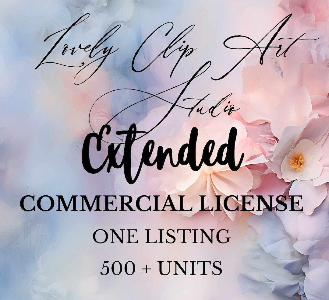 Extended Commercial Clip Art Use License Clip Art Bundle - Etsy