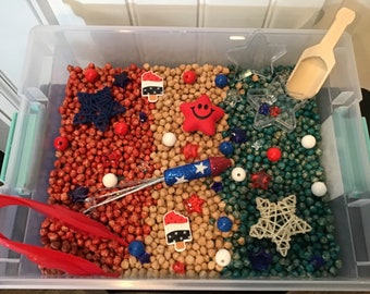Patriotic Sensory Box, Independence Day Sensory Kit, Fourth of July ...