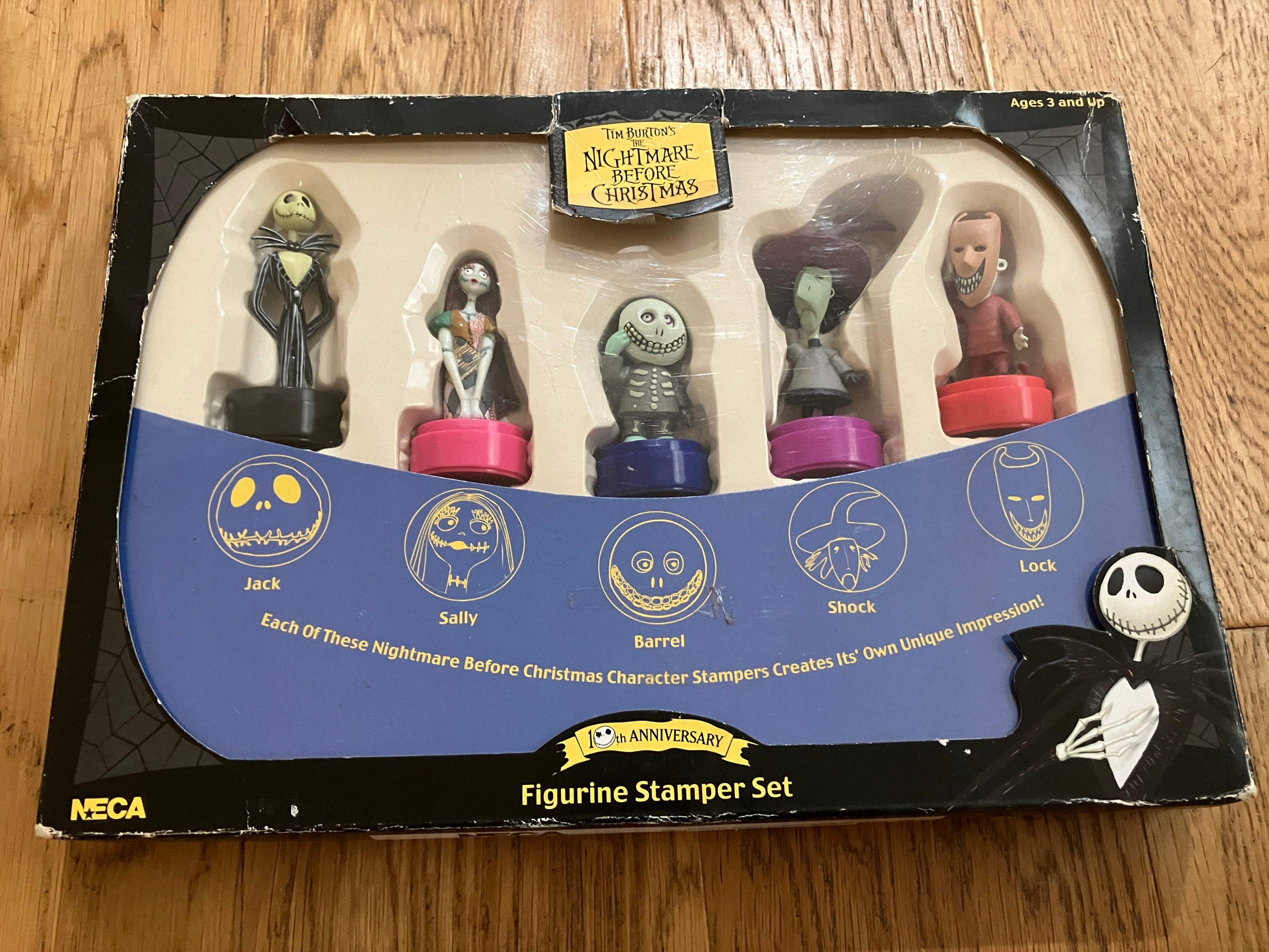 Tim Burton's NIGHTMARE BEFORE CHRISTMAS Figurine Stamper Set 10th ...