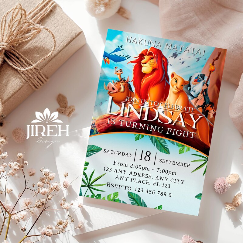 Lion King Invitation - Etsy