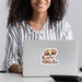 Adorable Chibi-style Cartoon Dog Sticker Cute Pet Decal for Accessories ...