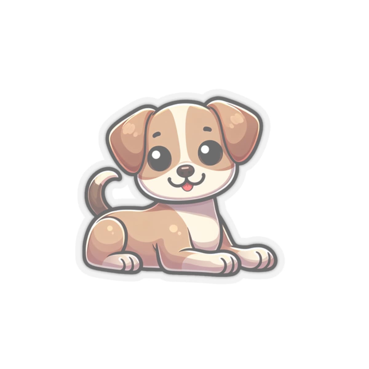 Adorable Chibi-style Cartoon Dog Sticker Cute Pet Decal for Accessories ...