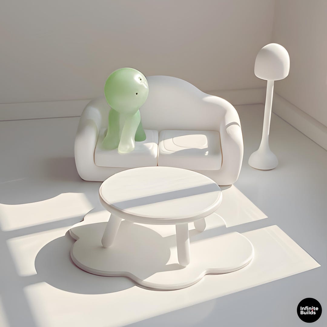 Smiski Furniture Set | Mini Living Room Decor | 1:12 Scale 3D Printed ...
