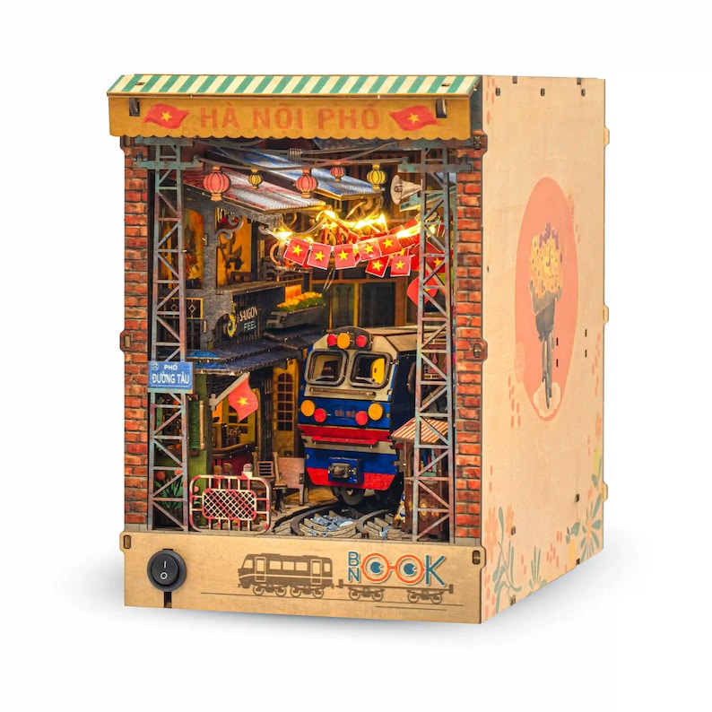 Hanoi Train Street DIY Book Nook Kit | Vietnamese Street Scene ...