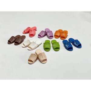 Miniature Vietnamese Honeycomb Sandals | 1:10 Scale Pair | Multi-color ...