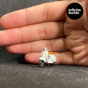 Miniature Vespa Motorbike | 1:64 Scale | Diorama Miniature | Italian ...