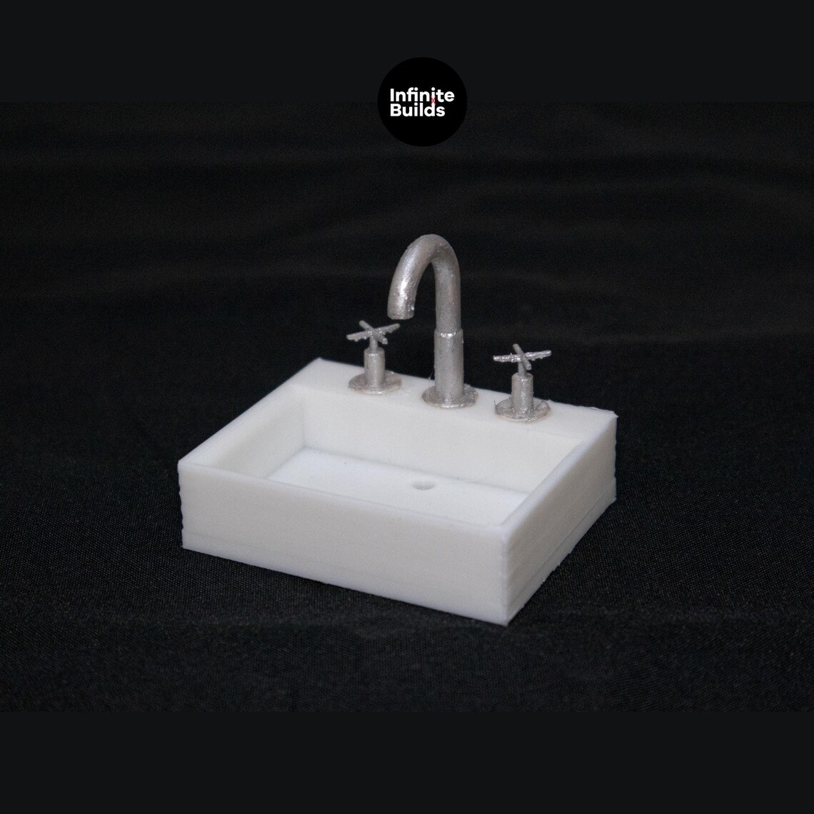 Miniature 1:12 Small Simple Sink With Faucet | Mini Kitchen Sink ...