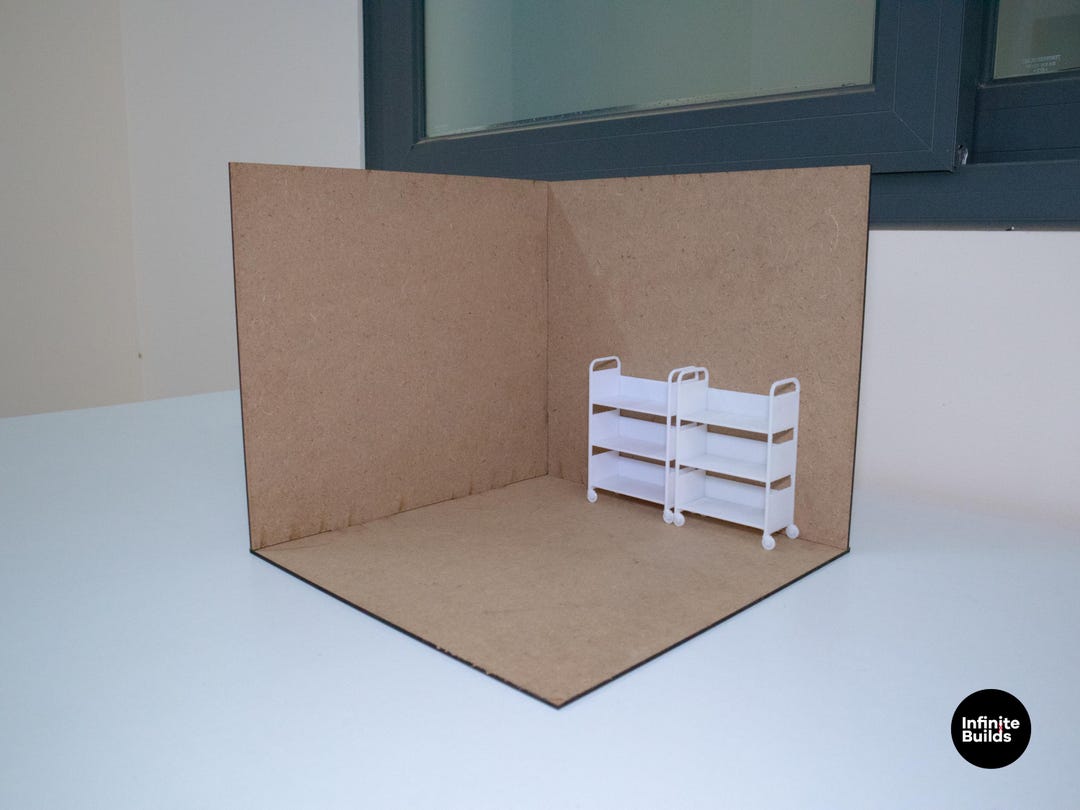 Dollhouse 1:12 Room Box | Miniature Room Box | Diorama | Corner Room ...