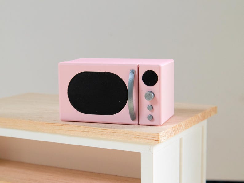 Miniature Retro Microwave | 1:12 Scale | Kitchen Appliance | Miniature ...