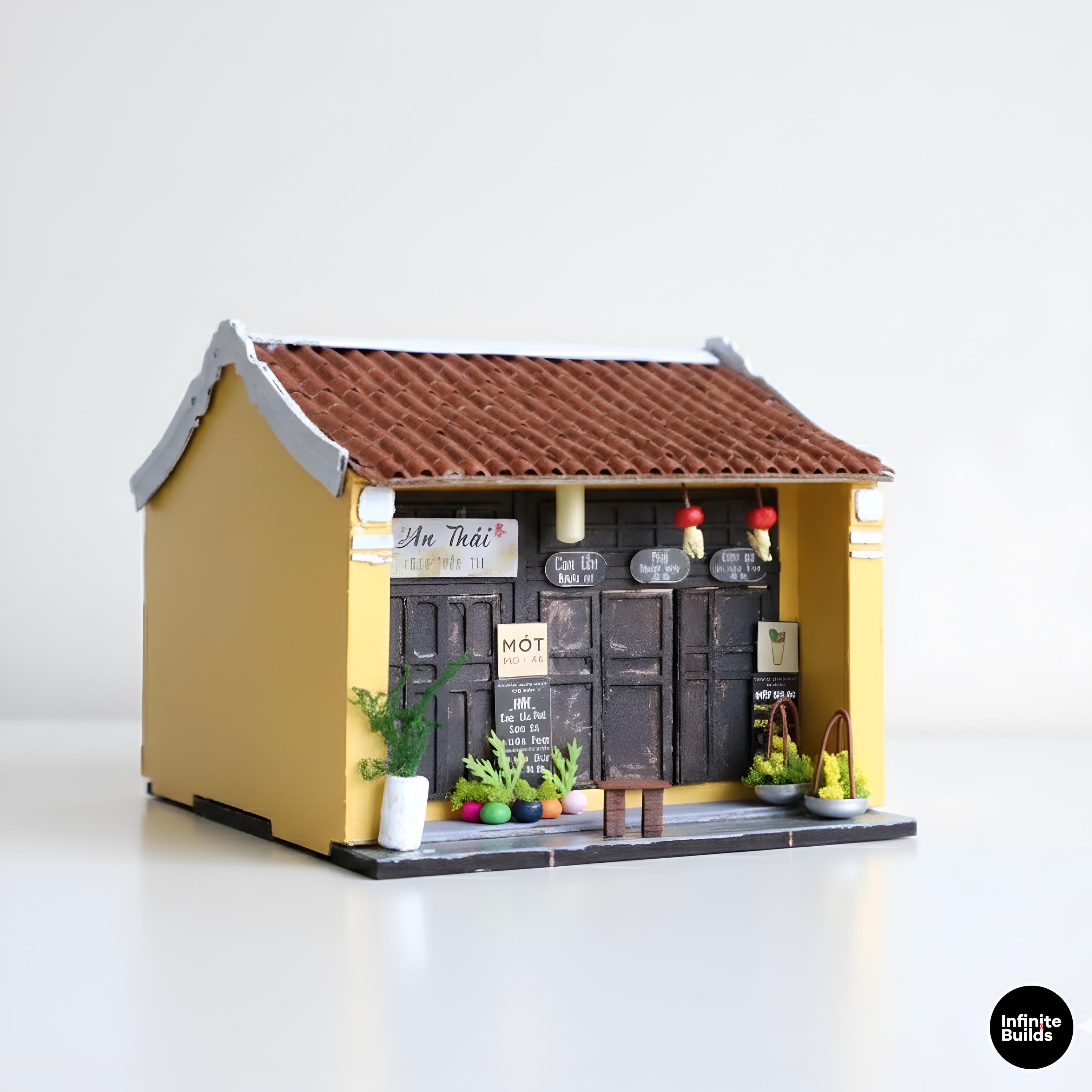 Hoi an Tea Shop DIY Dollhouse Kit: Vietnamese Miniature House - Etsy