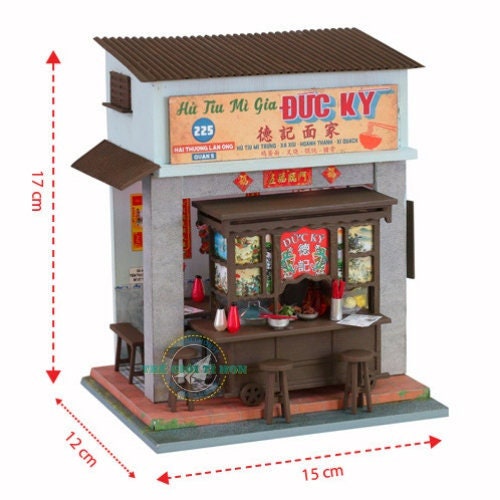 Vintage Vietnamese Noodle Shop DIY Kit | 3D Wood Puzzle | Travel ...