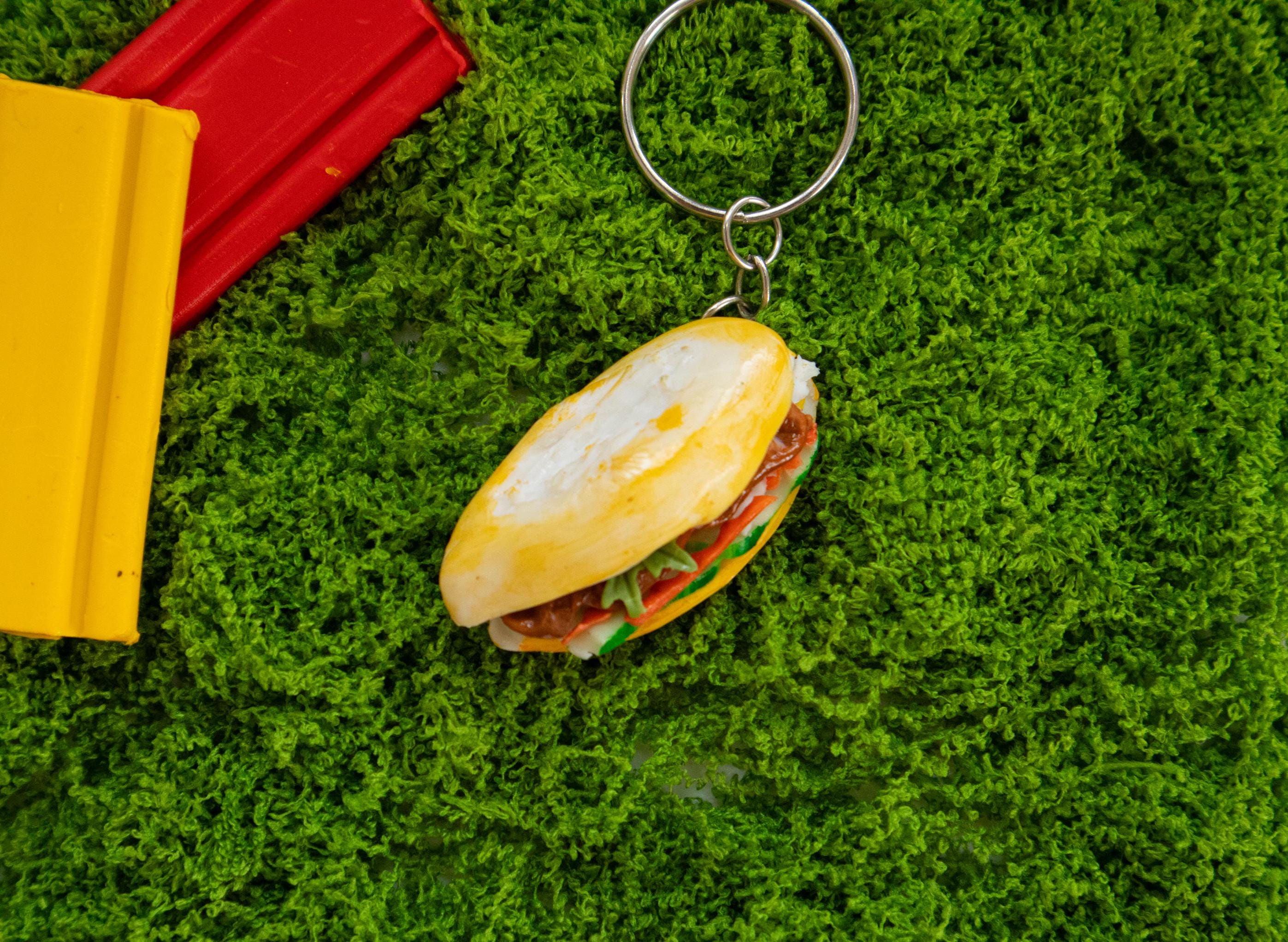 Miniature Banh Mi Keychain Cute Miniature Food Keychain Mini Vietnamese ...